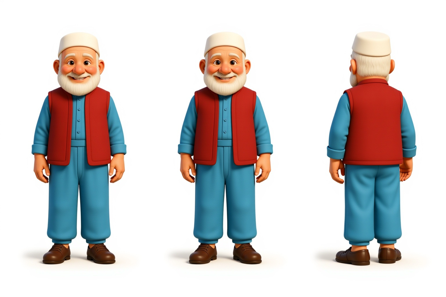 A full-body character illustration of 3D cartoon mal...