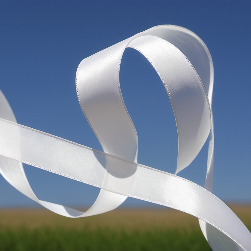 ribbon White swaying in the wind