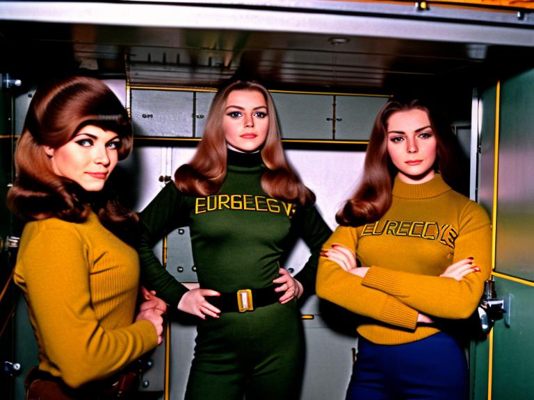 Full body photo of 60's eurospy film operative wome... | OpenArt