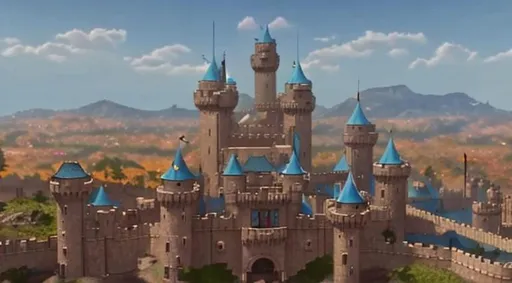 A kingdom, which color them is light blue and brown,...