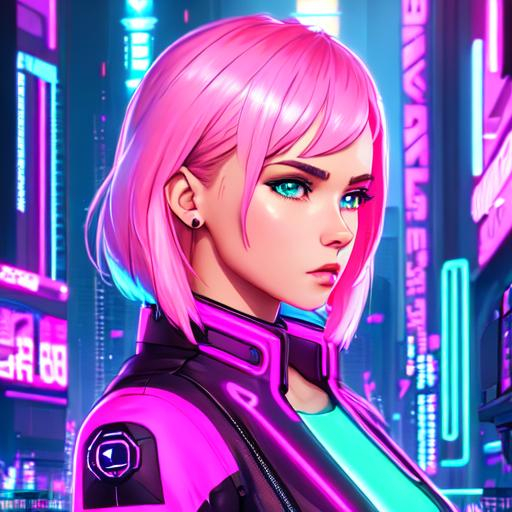 Mid body length photo of a female a android wearing...