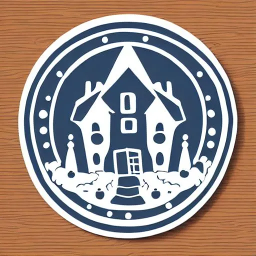 Die-cut sticker, symmetrical, cartoon chibi house st... | OpenArt