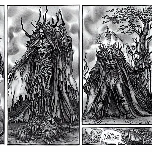 Black and white 1970s fantasy, pulp, dungeons and dr... | OpenArt