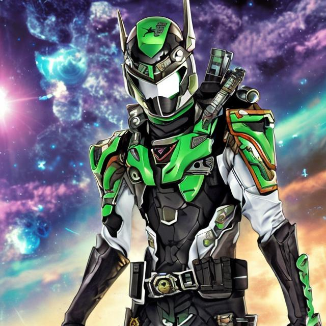 Kamen rider tau space cowboy mercenary, tokusatsu, s... | OpenArt