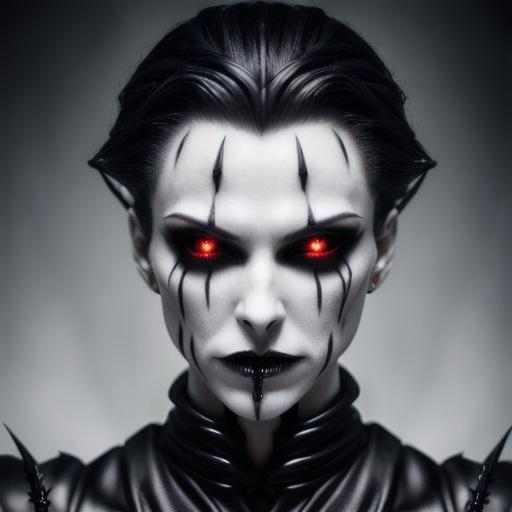 Photorealistic Dark Horror Androgynies Vampire Male... | OpenArt