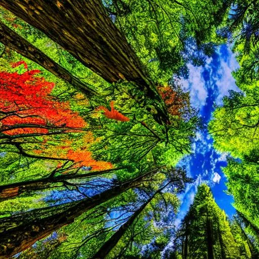 long shot scenic professional photograph of forest,... | OpenArt