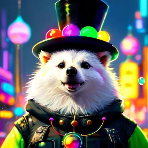 fantasy oil painting (((colorful fat porcupine))) ((... | OpenArt