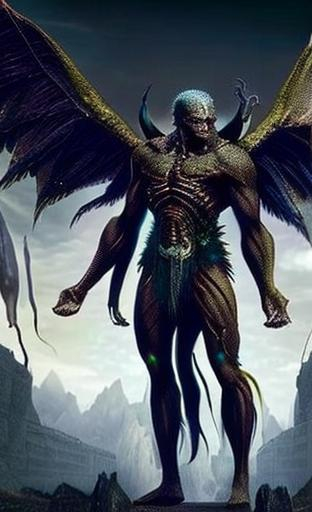 Nephilim angles demons entity's gods human mankind i... | OpenArt