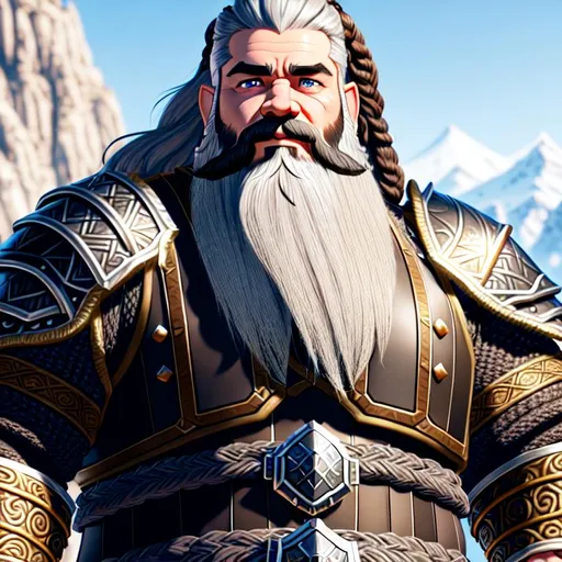 armoured dwarf god controlling all elements on top o... | OpenArt