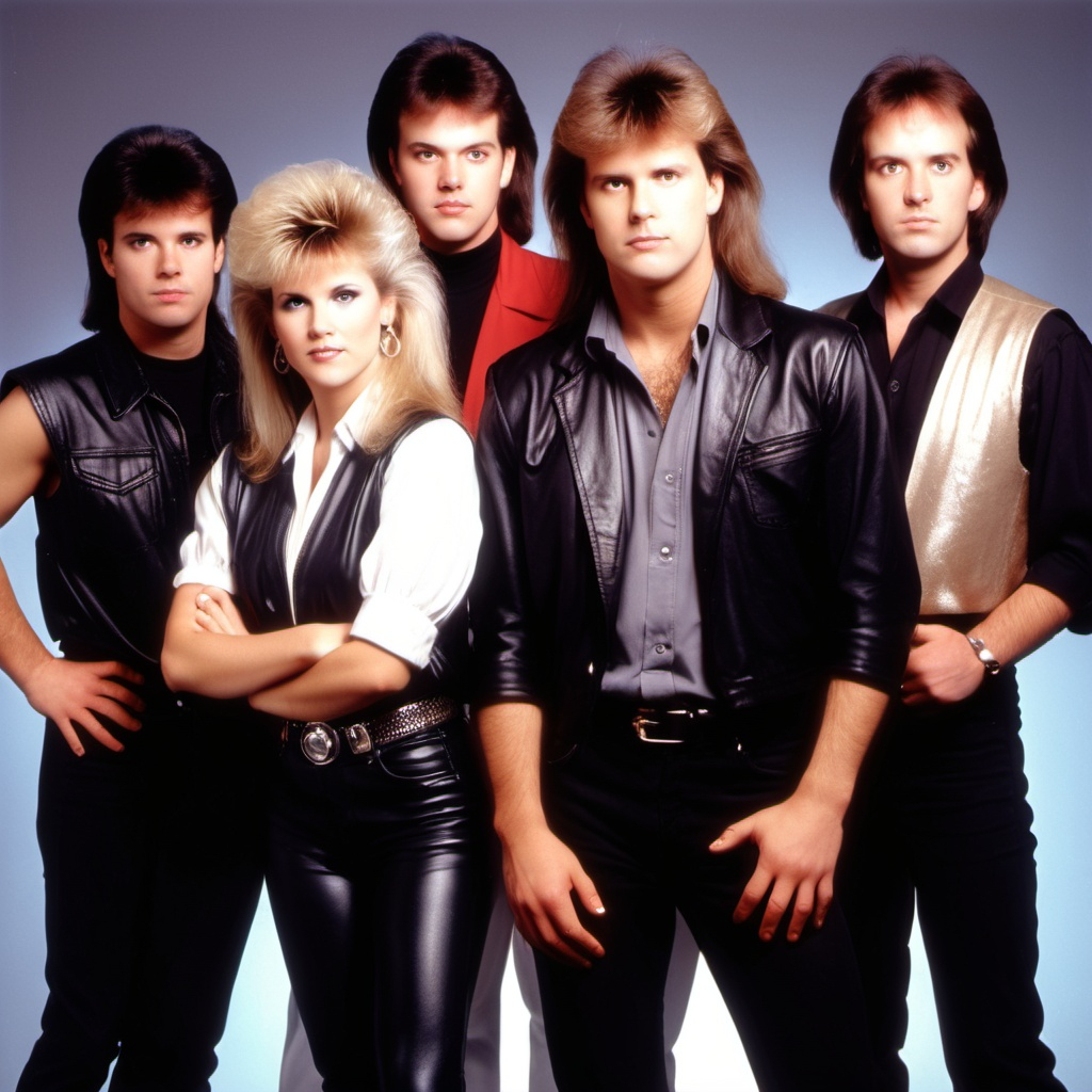 Picture of 80's Christian Rock band with a female si...