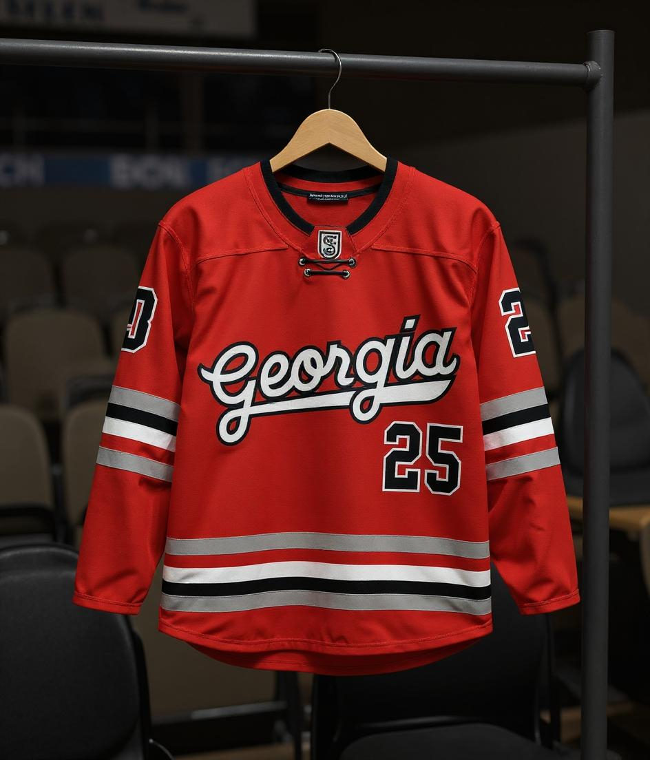 take this jersey design and create a photorealistic...