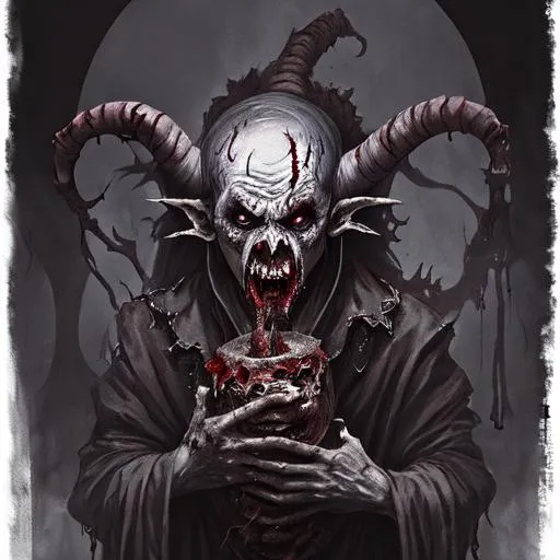 A creepy clown with a black snake in the darkness f... | OpenArt