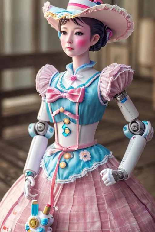 japan anime robot look like "Bo Peep in toys story",... | OpenArt