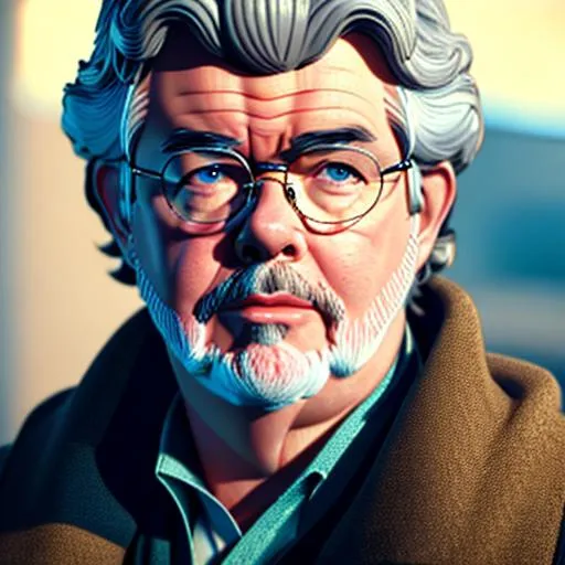 George Lucas, masterpiece with detailed face 4k, tr... | OpenArt