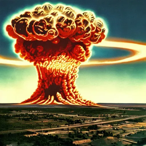 A nuclear skull cloud during the Apocalypse | OpenArt