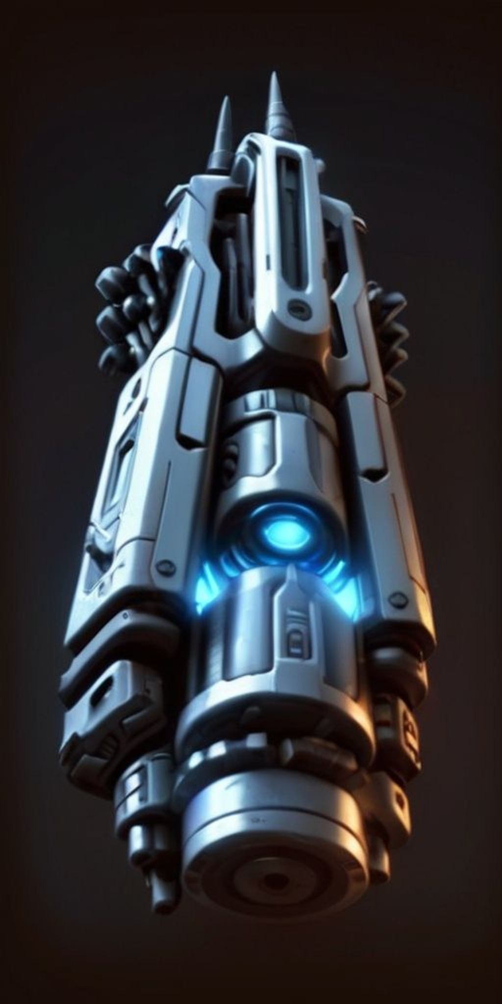 sci fi arm cannon, flame, combustion perfect composi...