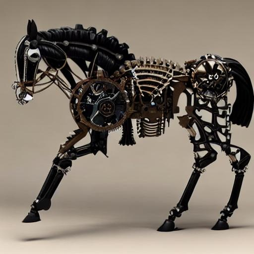 steampunk horse skeleton