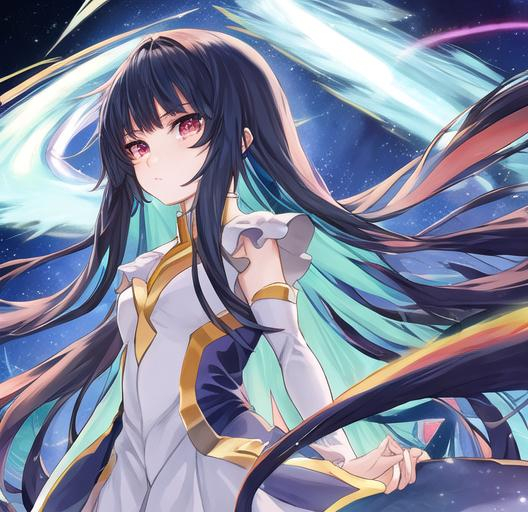 Quasar long hair anime girl | OpenArt