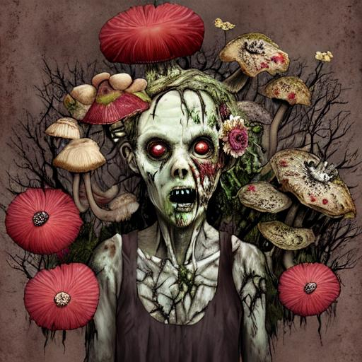 a extremely disturbing horror photograph of walking... | OpenArt