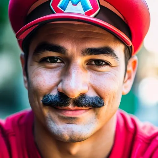 Portrait of a man who looks exactly like super mario... | OpenArt