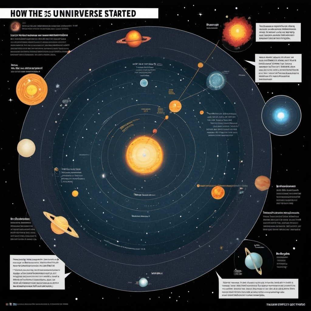 infographic of how the universe started