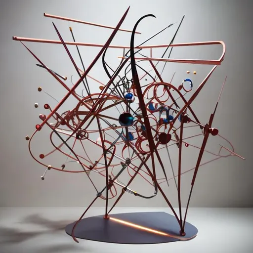 a kinetic sculpture that looks clean, modern and aes... | OpenArt
