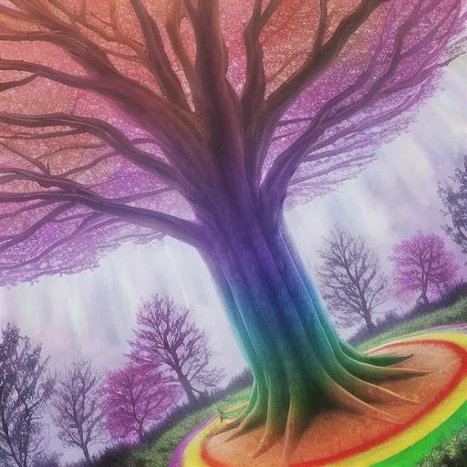rainbow world tree