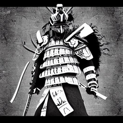 Black and white samurai, more realistic | OpenArt