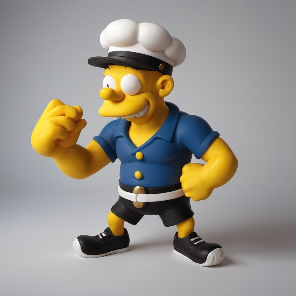 Popeye in 3d simpson style