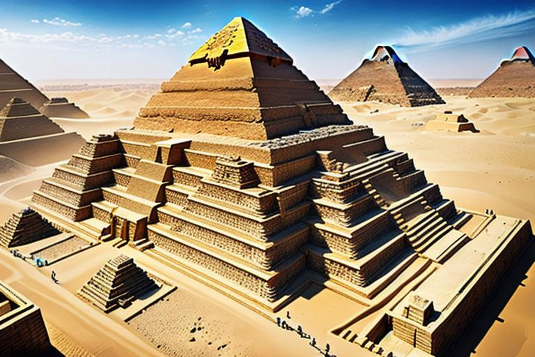 People building the Pyramids, Photorealistic, Movie... | OpenArt