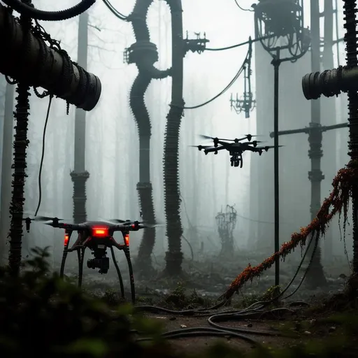 dark fantasy, dirty alien rusty drone, polymorph, ca... | OpenArt