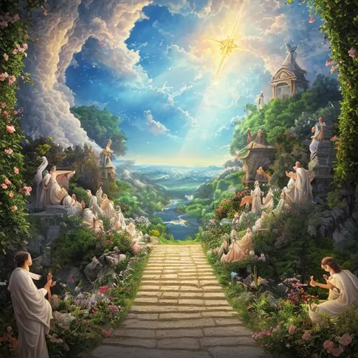 How to get to heaven, detailed, HD, 4k | OpenArt