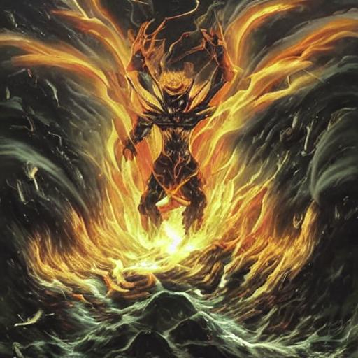 a dying god destroying all | OpenArt