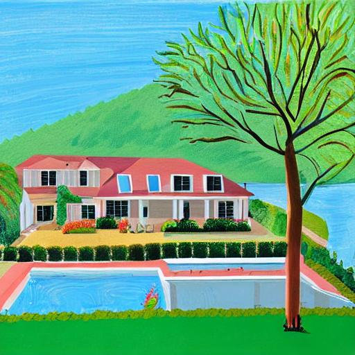 Create a david Hockney style illustration about 2463... | OpenArt