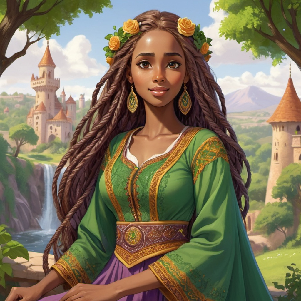Somali-inspired characters in Rapunzel story, tradit...