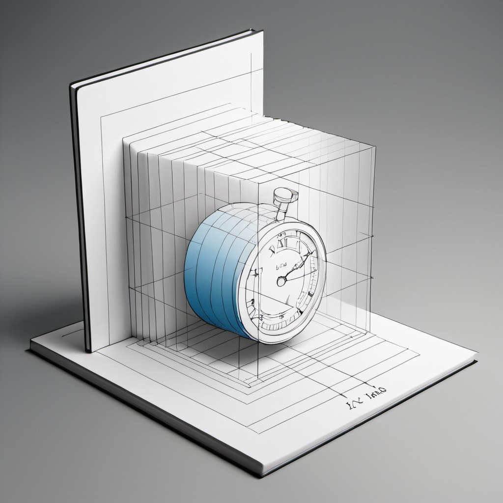 draw a 3 dimension axis illustration in color, label...
