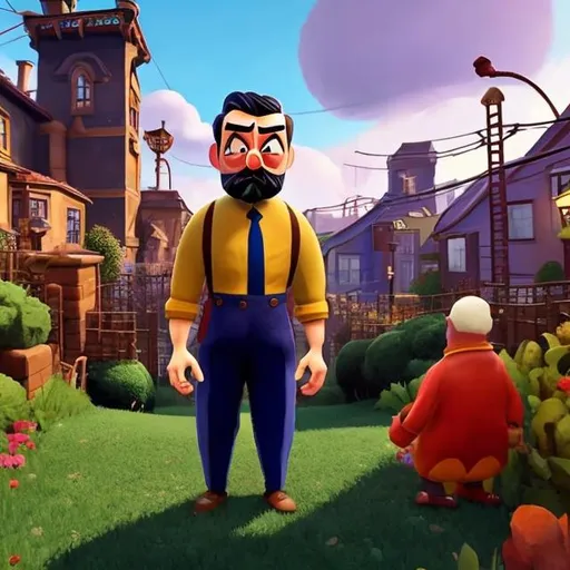 put the antagonist from the hit game, "Hello Neighbo...