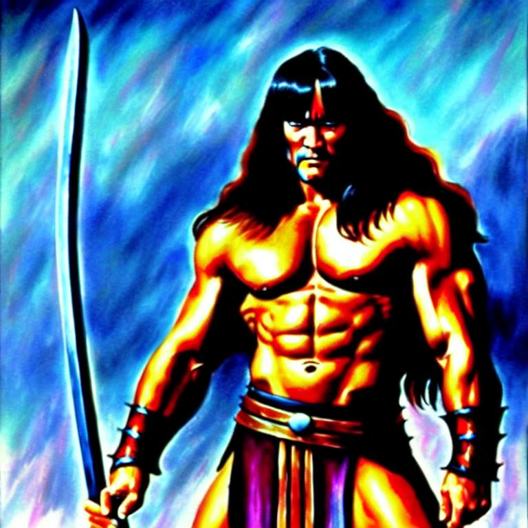 Conan the Barbarian painted by Robert Lee Neal | OpenArt