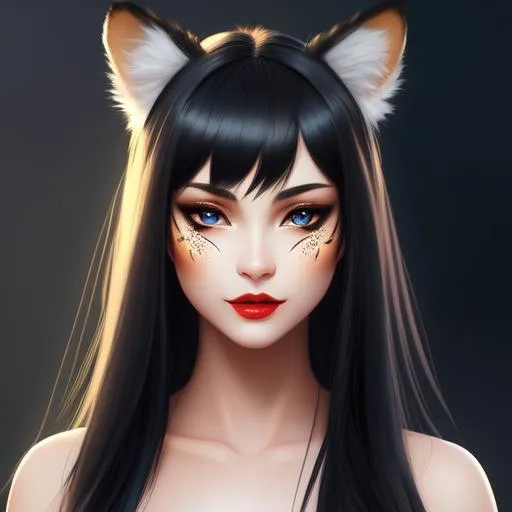 Fox girl, woman, girl, fox, lady, fox woman, fox lad... | OpenArt