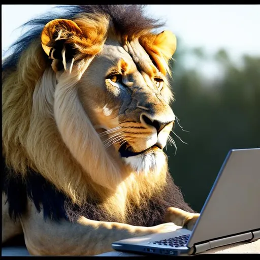 Dog playing on a computer | OpenArt