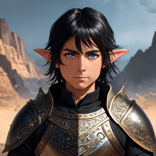 oil painting, fantasy, hobbit boy, tanned-skinned-ma... | OpenArt