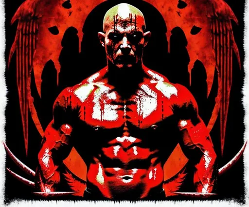 Demon, Bloody, evil, sinester, bloody body, blood, d... | OpenArt