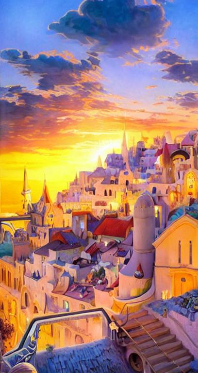 Dreamy, stunning photofinishing, a beautiful city by... | OpenArt