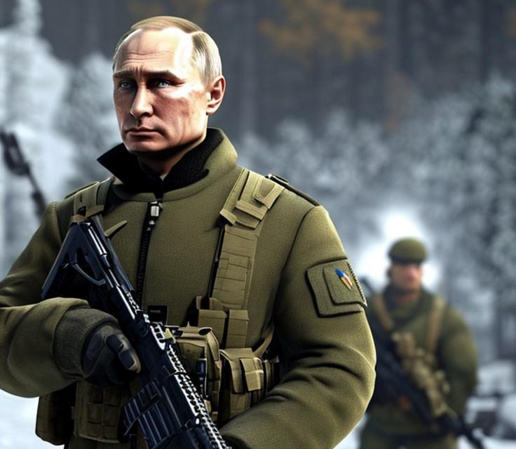 Vladimier Putin as Russian Soldier in "Call of duty" | OpenArt