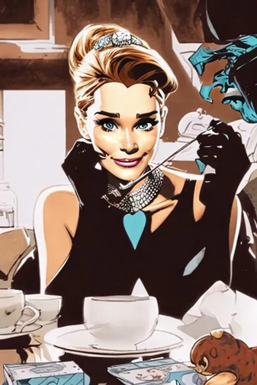Comic book breakfast at Tiffany’s