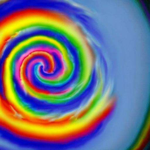 rainbow whirlpool draining the earth | OpenArt
