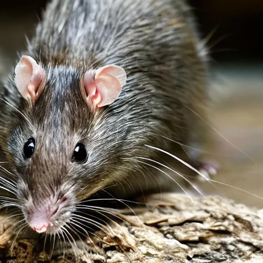cute fluffy fat fancy rat eating a mealworm photo :) | OpenArt