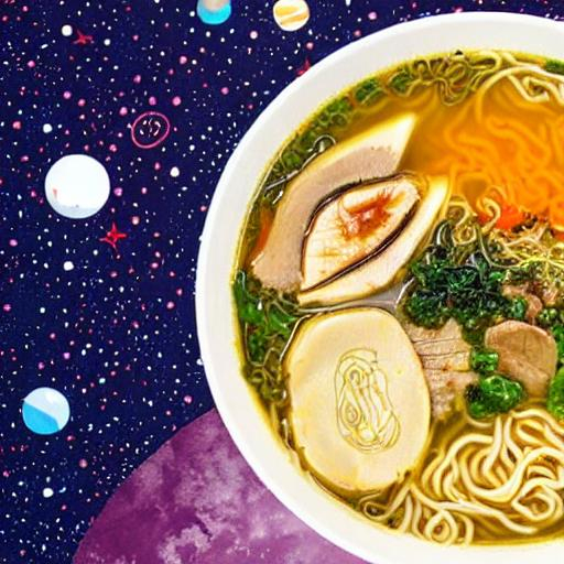 ramen soup in outer space | OpenArt