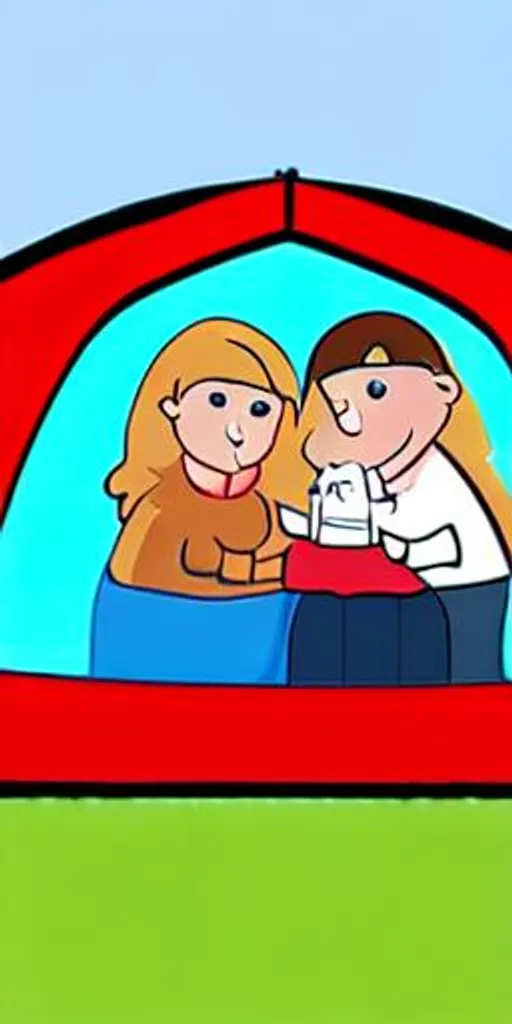 Caillou painting a picture of his cat Gilbert