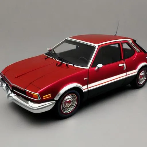 AMC Pacer car, metallic red with pin stripes, realis... | OpenArt